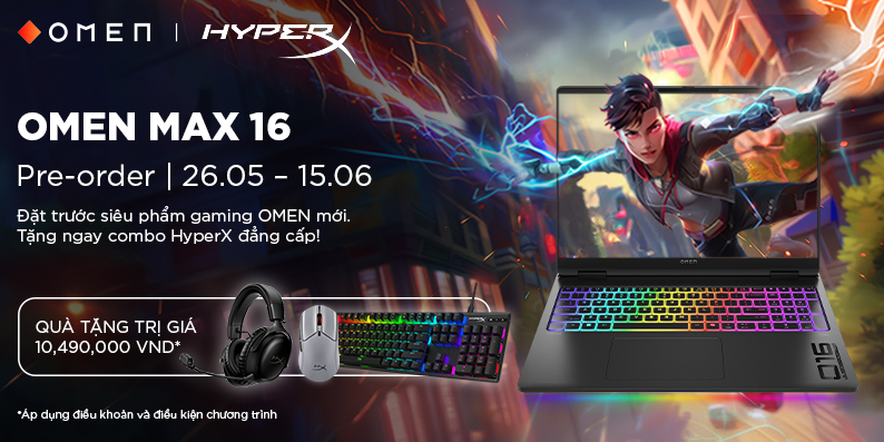 CHƯƠNG TRÌNH PRE-ORDER: OMEN MAX 16 (2025)