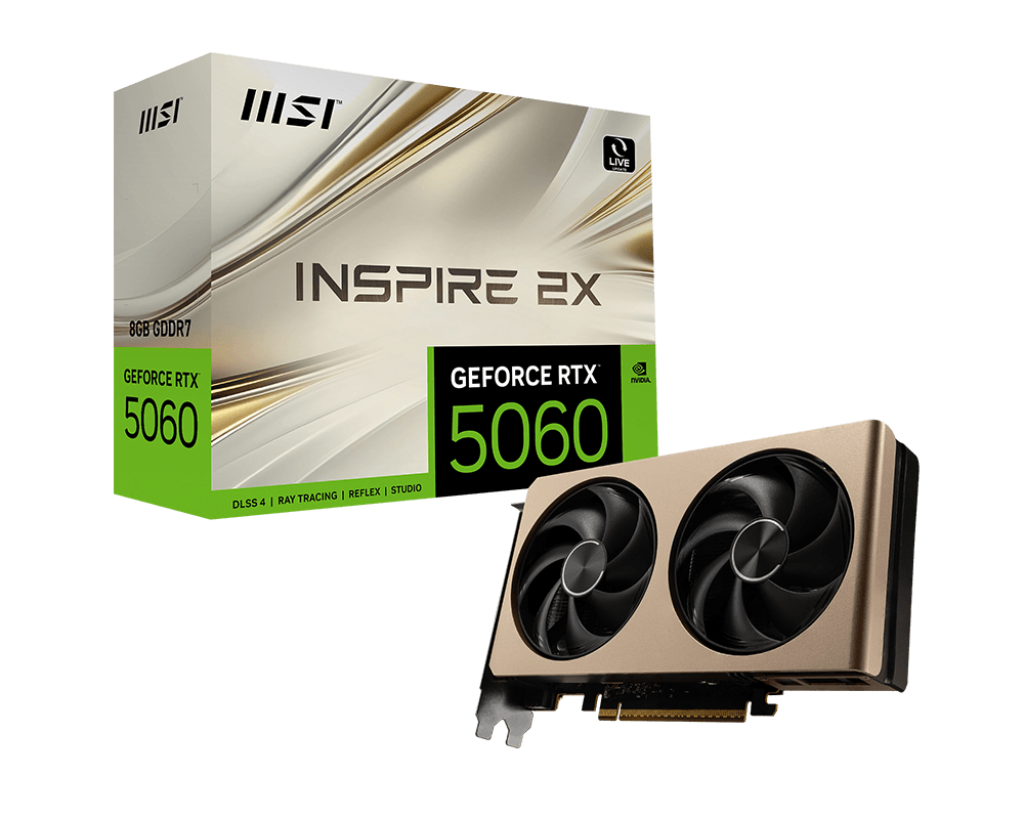 Card Màn Hình MSI GeForce RTX 5060 8G INSPIRE 2X GDDR7